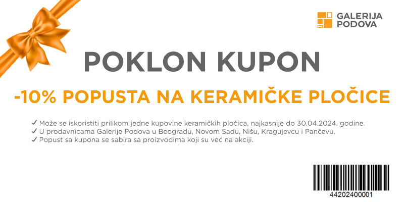 Poklon kupon - Galerija Podova